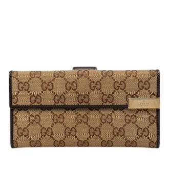 Gucci Portefeuille Long Pre-owned - Femme - Pre-owned - Brun - Taille: ONE Size