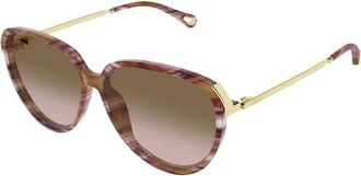 Chlo&eacute; CH0406S Gradient Lens Sunglasses - Purple