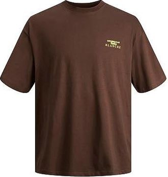 Jack & Jones Jorvilleraybright Tee SS Crew Neck Ln Polo, Chocolat, XL Homme