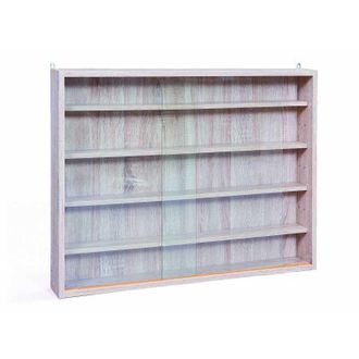 Les Tendances Vitrine murale pour miniatures 5 niveaux bois ch&ecirc;ne clair Colec