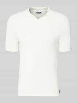 Review Slim Fit Poloshirt mit Strukturmuster