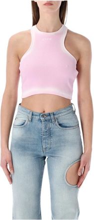 Off-white Femme, Tops, Rose, Taille: 38 FR Spray OFF Rib Rowing Top