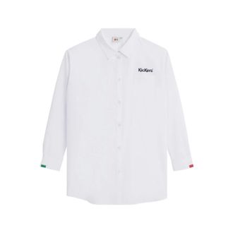 Kickers Homme, Chemises, Blanc, Taille: M Robe chemise &agrave; manches longues