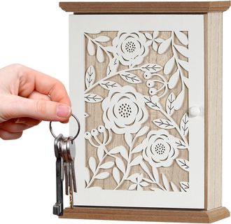 Generic Schl&uuml;sselbox - Moderner Organizer Schrank Deko F&uuml;r Zuhause,Wandmontage Schl&uuml;sselbox Schl&uuml;sselorganizer Haken,F&uuml;r Wohnung Haus B&uuml;ro Eingangsbereich