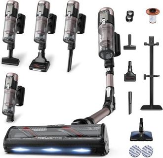 Rowenta X-Force Flex 16.60 kabelloser Akkustaubsauger, Extreme Saugkraft, 315 Air Watt, optimale Ergebnisse auf Allen Böden, LED-Beleuchtung, 2 Stunden Laufze