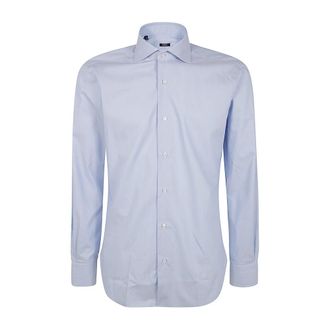 Barba Neck Shirt - - Shirts - Herren - Blau - L