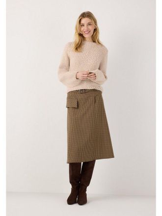 More & More Rundhalspullover kuscheliger Grobstrickpullover