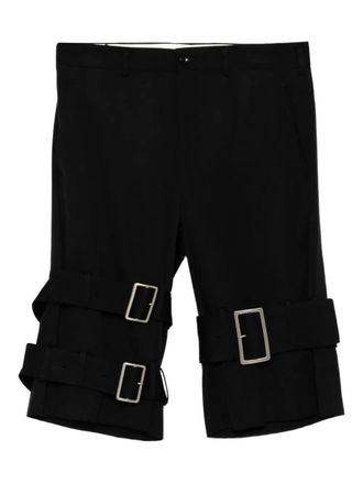 Comme Des Gar&ccedil;ons Shorts mit Schnallenriemen - Schwarz