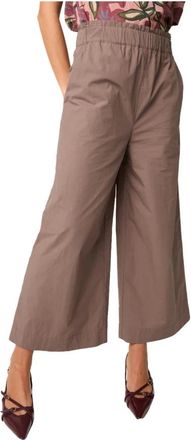 Alessia Santi Femme, Pantalons, Brun, Taille: 42 FR Palazzo Pant