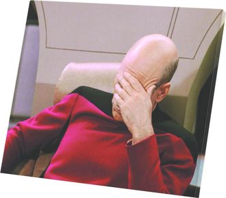 Fabulous Druck auf Leinwand Captain Jean Luc Picard (35 cm x 30 cm)