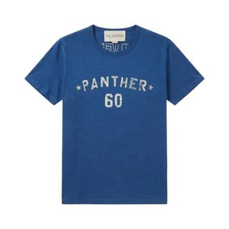 Valentino Panther T-Shirt mit kurzem Arm - - Tops - Damen - Blau - M