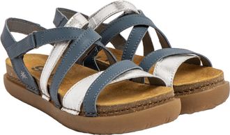 Art Damen 1714 Rhodos Sandale, Nappa Jeans Silber, 42 EU