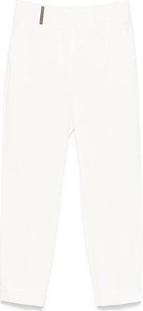 PESERICO Femme, Pantalons, Blanc, Taille: 40 FR Pantalon &agrave; Ourlet Relev&eacute;