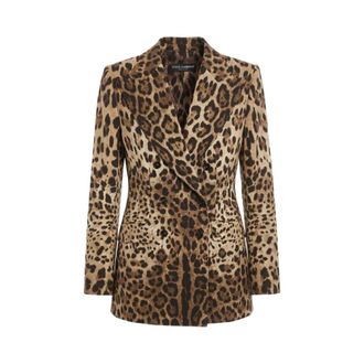 Dolce & Gabbana Zweireihiger Blazer - - Jackets - Damen - Mehrfarbig - S