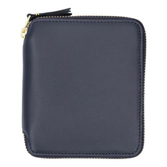 Comme Des Gar&ccedil;ons unisex, Accessoires, Bleu, Taille: ONE Size Portefeuille vertical &agrave; fermeture &eacute;clair en cuir