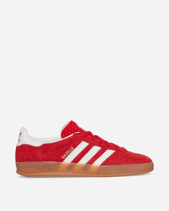 adidas Gazelle Indoor Sneakers Better Scarlet / Cloud White
