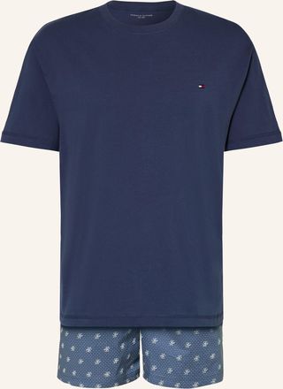 Tommy Hilfiger Shorty-Schlafanzug blau
