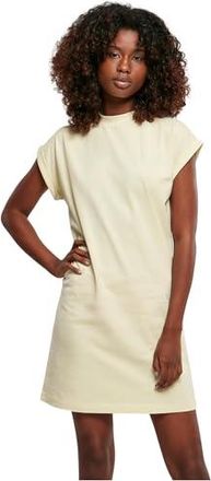 Build Your Brand Ladies Turtle Extended Shoulder Dress Robe, softyellow, XXL Femme