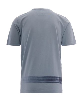 C.P. Company Mens Short-Sleeve T-Shirt Silver Blue Cotton T-Shirts And Polos