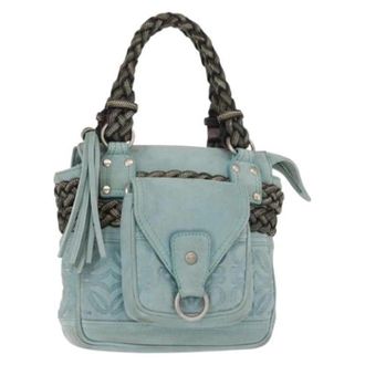 Loewe Pre-owned Wildlederhandtasche - - Pre-owned - Damen - Blau - ONE SIZE