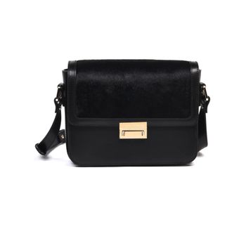 Baldinini Sac bandouli&egrave;re en poulain - Femme - Sacs - Noir - Taille: ONE Size