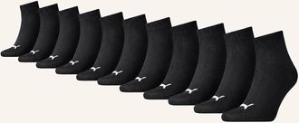 Puma Socken Quarter 11-Pack schwarz