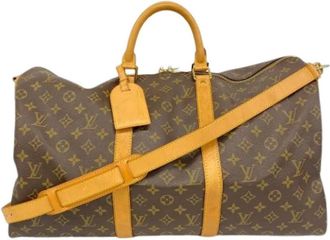 Louis Vuitton unisex, Pre-owned, Brun, Taille: ONE Size Pre-owned Keepall Bandouli&egrave;re 50