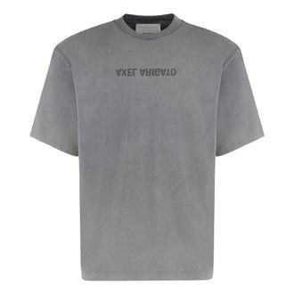 Axel Arigato Distort Oversize T-Shirt - - Tops - Herren - Grau - L