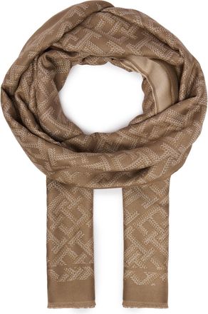 Tommy Hilfiger Schal Tommy Hilfiger Th Monologo AW0AW19115 Dunkelbeige