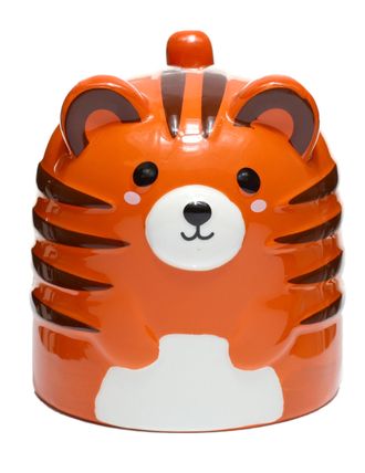 Puckator Adoramals Tiger Umgedrehter Becher aus Dolomit-Keramik