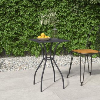vidaXL Vidaxl - Table de jardin anthracite 50x50x72 cm treillis dacier