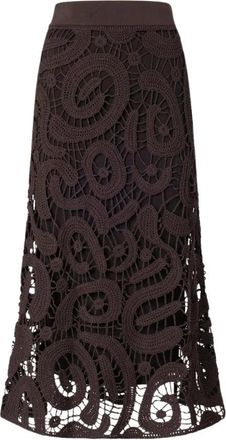 Pinko Pinko, Femme, Jupes, Brun, Taille: 38 FR Maestrale Skirt