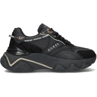 Guess Schwarze Textil Low-Top Sneakers Micola - - Shoes - Damen - Schwarzk - 37 EU