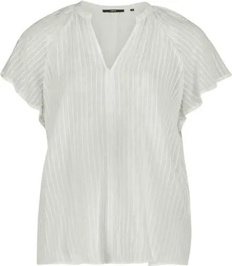 Zero Klassische Bluse Damen mit V-Ausschnitt