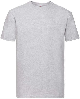 Fruit Of The Loom 10er Pack Super Premium T Herren Damen Unisex T-Shirt schwere Qualit&auml;t NEU, Gr&ouml;&szlig;e:L, Farbe:Graumeliert