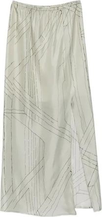 Alysi Femme, Jupes, Vert, Taille: 38 FR Foundation Straight Maxi Skirt
