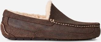 UGG Ascot Distressed Lederslipper für Herren in Dusted Cocoa, Größe Wildleder