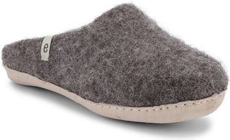 Egos Hausschuhe Damen und Herren 40 Naturbraun | Warme und Bequeme Filzschuhe für Winter und Sommer | Handgefertigte Filzhausschuhe Damen aus 100% natürlic