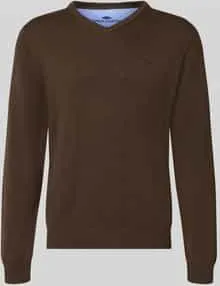 Fynch-Hatton Strickpullover mit Label-Strickerei