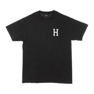 HUF Huf, Homme, Tops, Noir, Taille: M Tee Classique H Noir T-shirt Homme