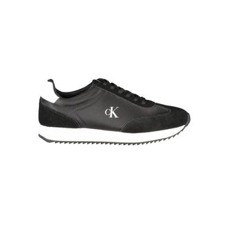 Calvin Klein Schwarzer Leder Damen Sneaker - - Shoes - Damen - Schwarzk - 40 EU