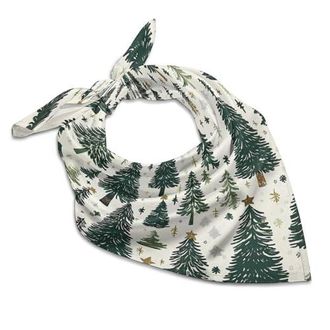 Generic Écharpe carrée de Noël étoilée en soie légère avec motif darbre de forêt, écharpe pour cheveux, foulard respirant, cadeau pour homme et femme, multico