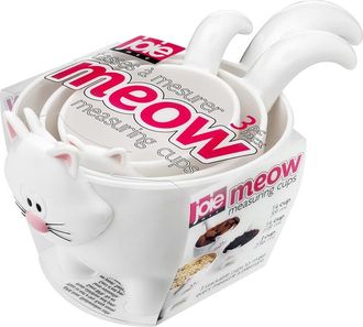 Joie Kitchen Gadgets Meow Messbecher, gemischt, schwarz und wei&szlig;