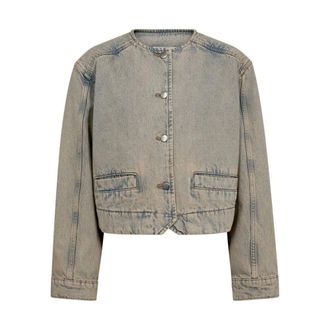 Co'Couture Femme, Vestes, Beige, Taille: 40 FR Maura Denim Jacket
