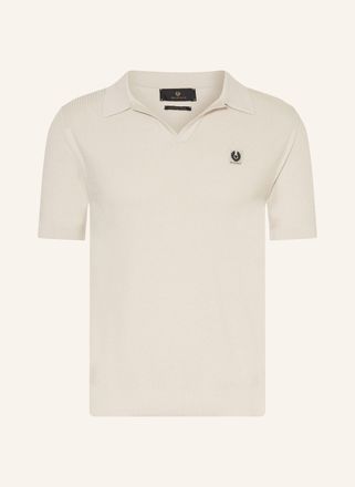 Belstaff Strick-Poloshirt Coast Mit Seide weiss