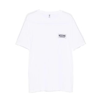 Moschino Logo T-Shirt - - Tops - Herren - Wei&szlig; - 2XL