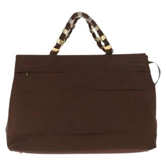 Ferragamo Pre-owned Canvas Handtasche - - Pre-owned - Damen - Braun - ONE SIZE