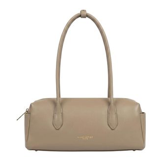 Lancaster Donna Cube Zip Schultertasche - - Bags - Damen - Beige - ONE SIZE