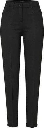 Toni Jolie Turn Up - - Trousers - Damen - Schwarzk - 2XL