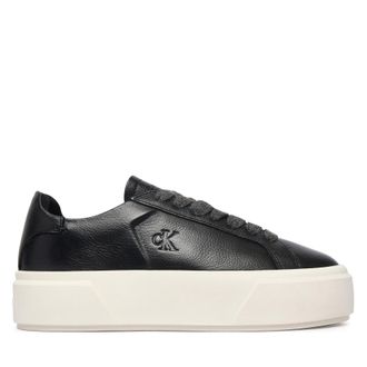 Calvin Klein Sneakers Calvin Klein Flatform Laceup Lth Wl HW0HW03229 Schwarz